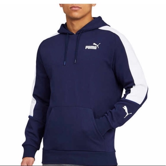 Puma | Shirts | Puma Mens Hoodie Navy Blue S | Poshmark